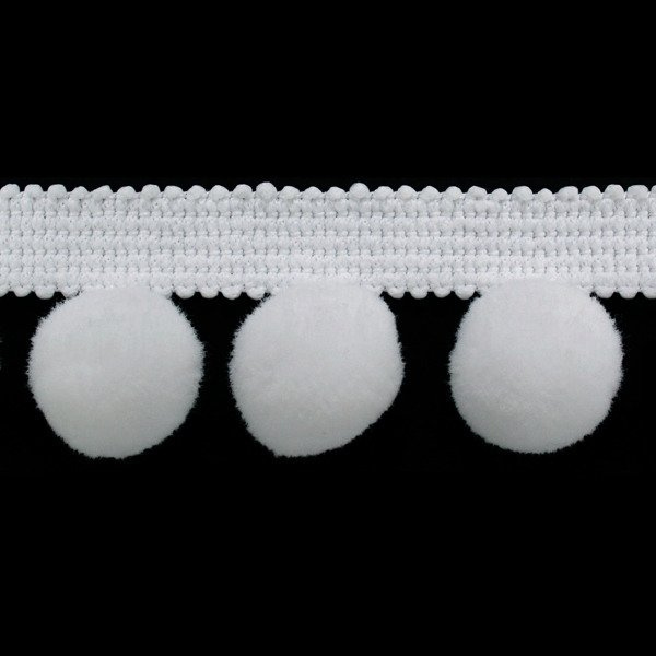 PA - 40 (10 m) pom pom trim 002 (white) | ALL PRODUCTS \ Pom pom trim ...