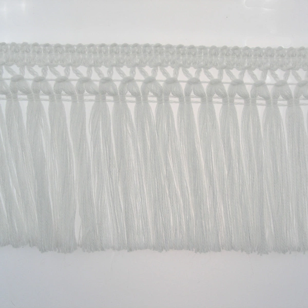 BF - 90c (10 m) cotton fringes B-1 (white) | ALL PRODUCTS \ Fringes ...