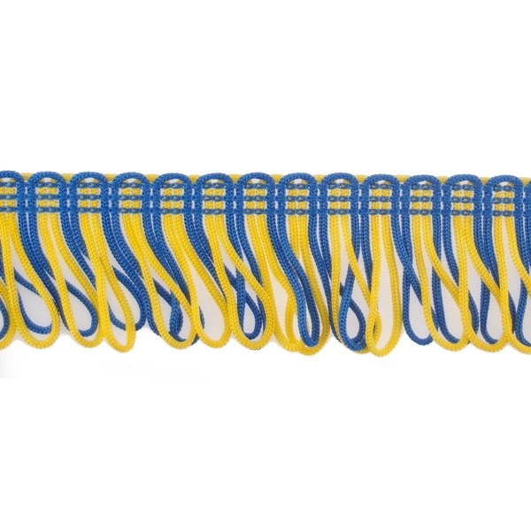 WP - 30 (20 m) decorative fringes yellow-blue | ALL PRODUCTS \ Fringes ...