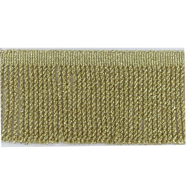 METALIC - 70 (10 m) metallic fringes bright golden (L-GOLD) | ALL ...